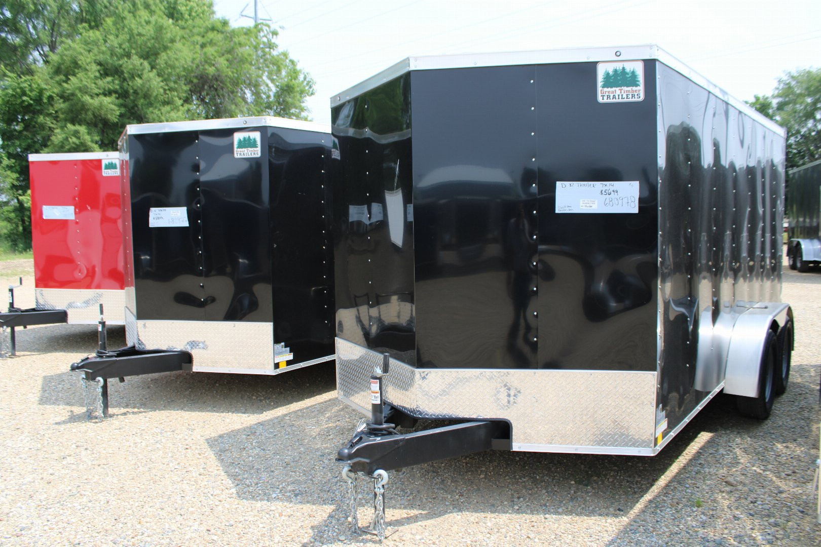 New 2025 RC Trailers 7' X 14' RD RGT ENCLOSED TRAILER 5635 Cargo ...