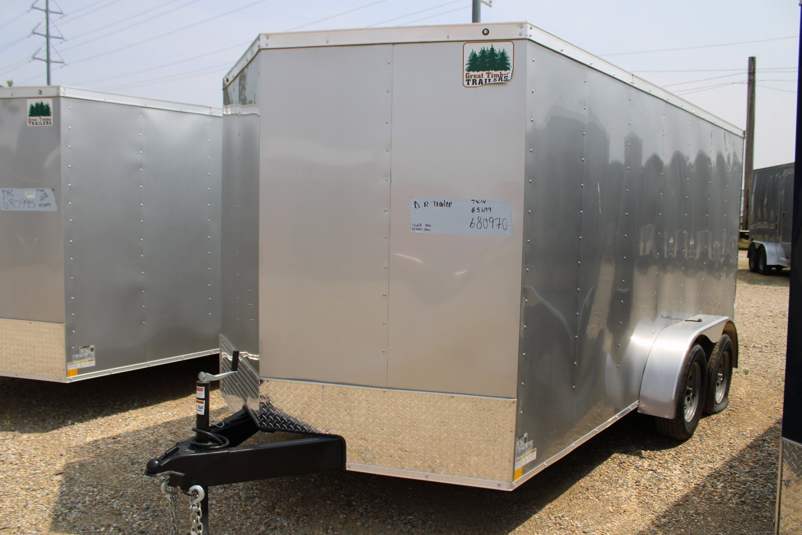 New 2025 RC Trailers 7' X 14' RD RGT ENCLOSED TRAILER 5582 Cargo / Enclosed Trailer