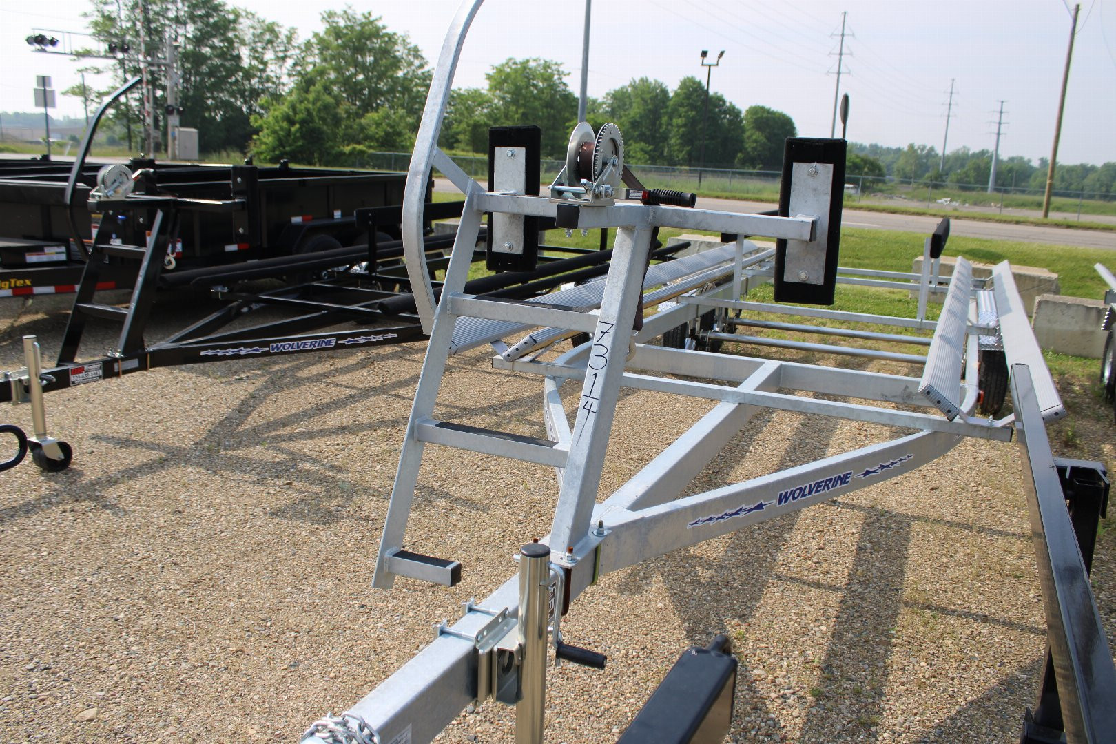 New 2025 Wolverine 24' TANDEM AXLE BUNK STYLE ALL PRO PONTOON TRAILER 5643 Boat Trailer