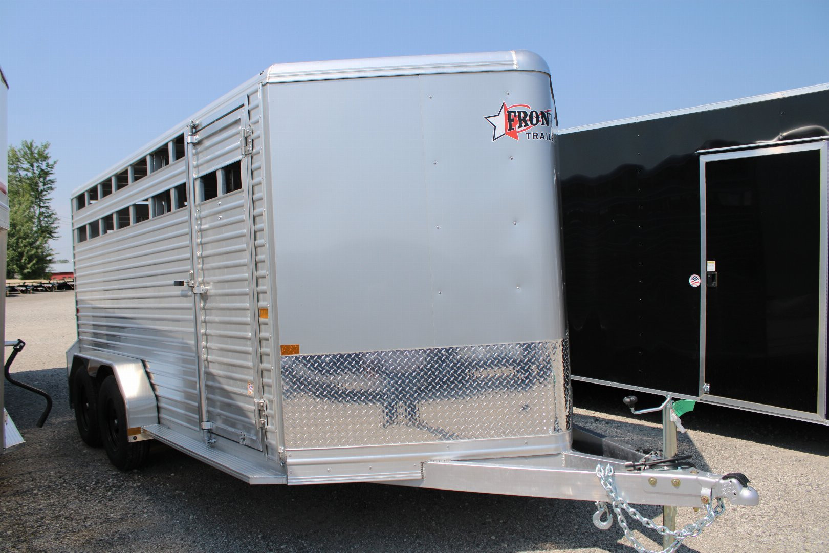 New 2025 Frontier Trailers 16' STOCK TRAILER 48639 Stock / Stock Combo ...