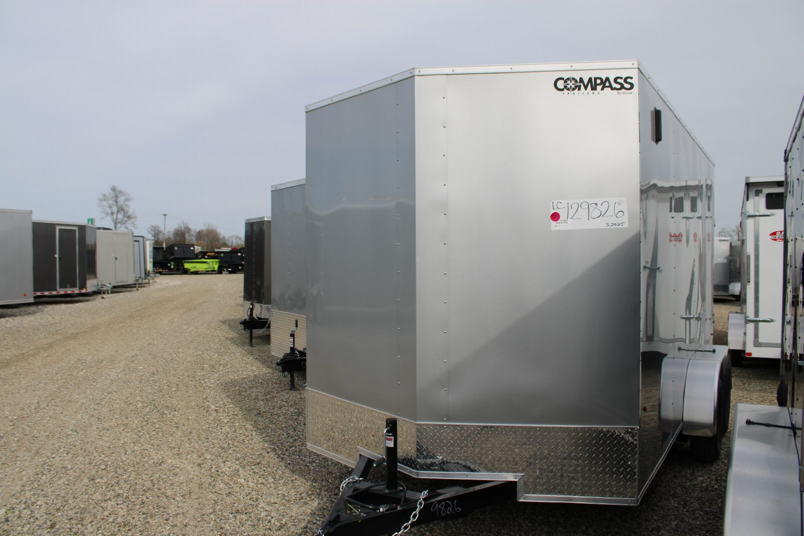 New 2025 Compass 7X14 R ENCLOSED TRAILER WITH 7' INTERIOR HEIGHT 47305 ...
