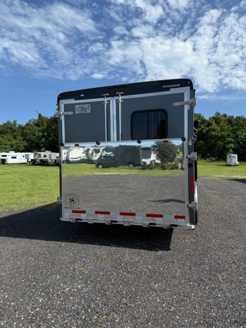Used 2022 Bison Trailers 8' wide 3 horse Ranger w/9' living quarters ...