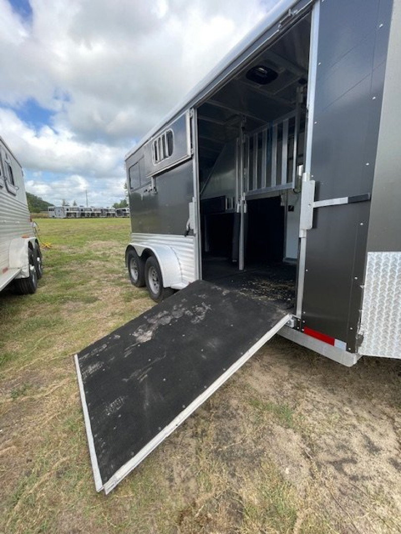 Used 2023 Adam 2 horse straight load w/side ramp Horse Trailer