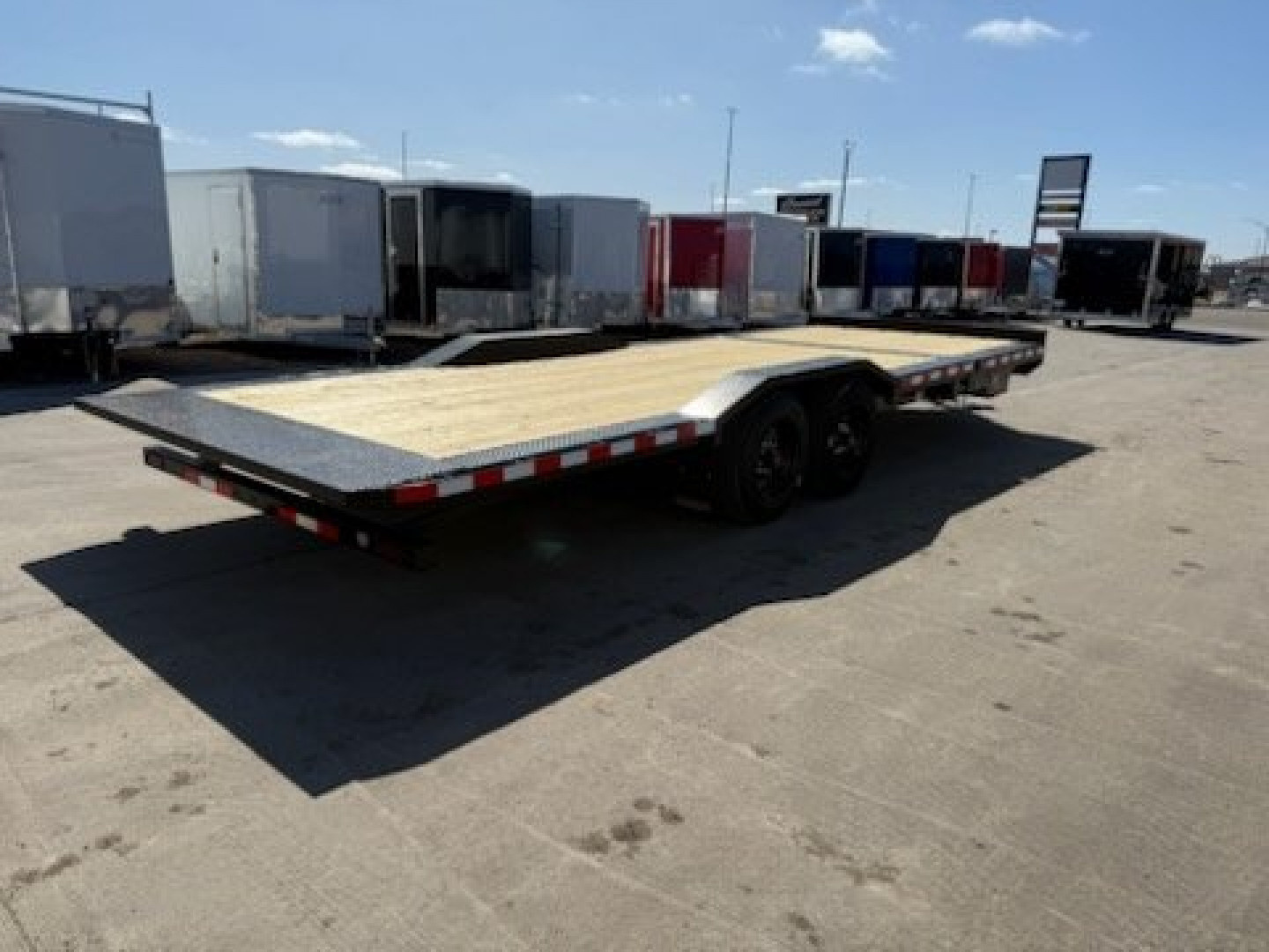 New 2025 Midsota TBWB-24' Split Tilt Trailer 18'+6'/Equipment Trailer ...