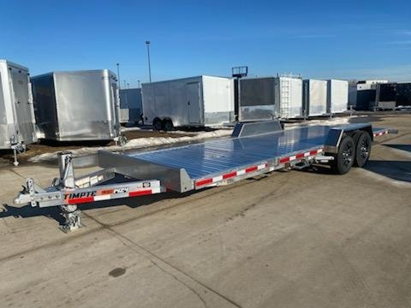 New 2024 TIMPTE 83"X 24' Split Tilt 7K AXLES