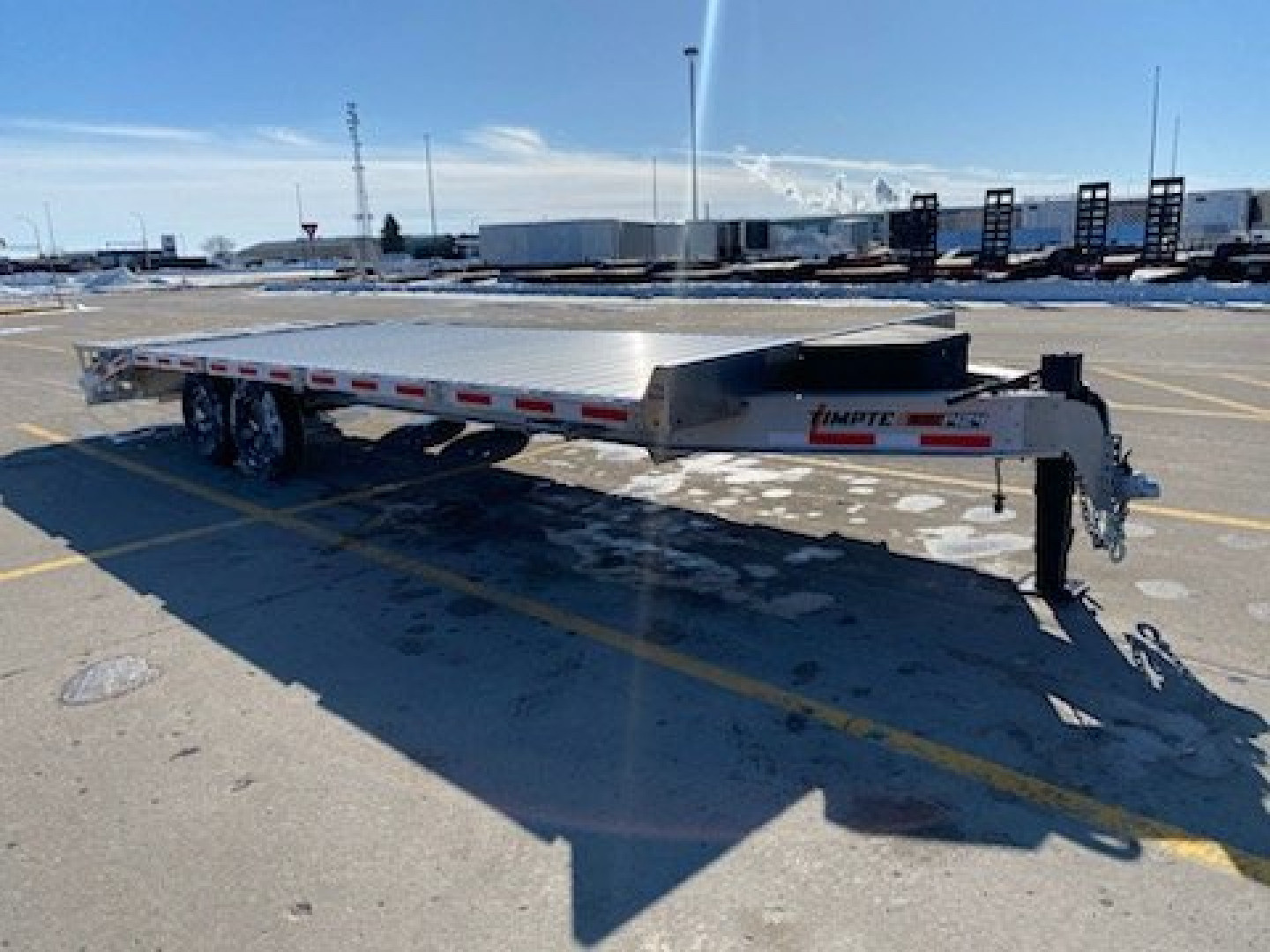 New 2024 TIMPTE 8.5'X24' ALUMINUM Flatbed DECK OVER Equipment Trailer W/MEGA RAMPS for sale in ...