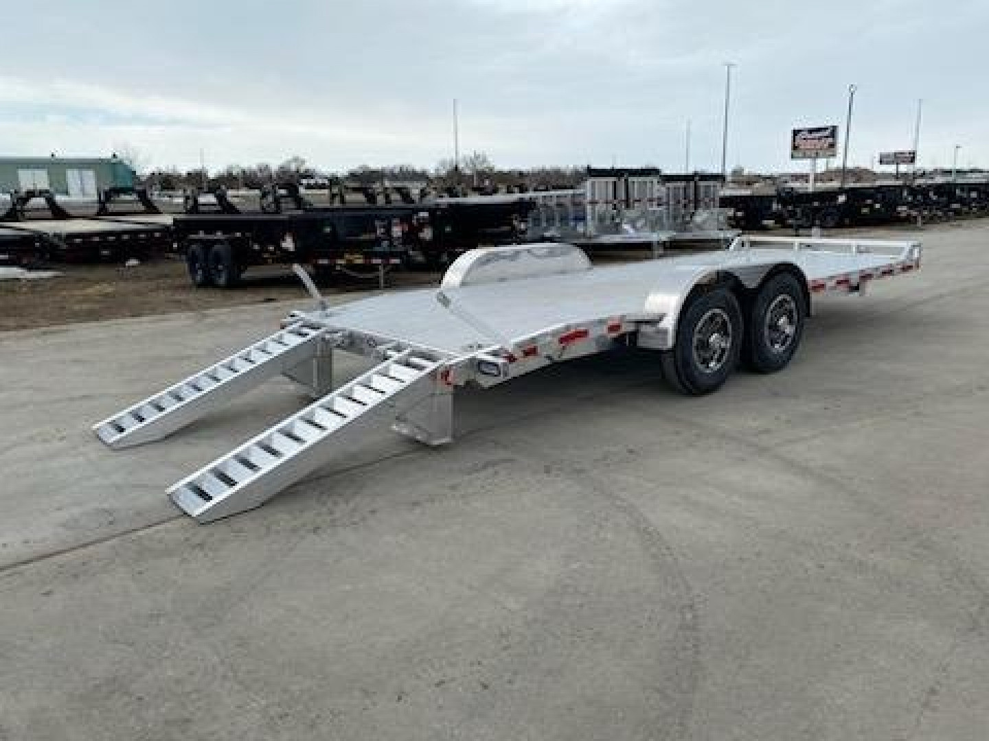 New MISSION MPAT 7x20-14K ALUMINUM DECK & WHLS FLATBED TRAILER ...