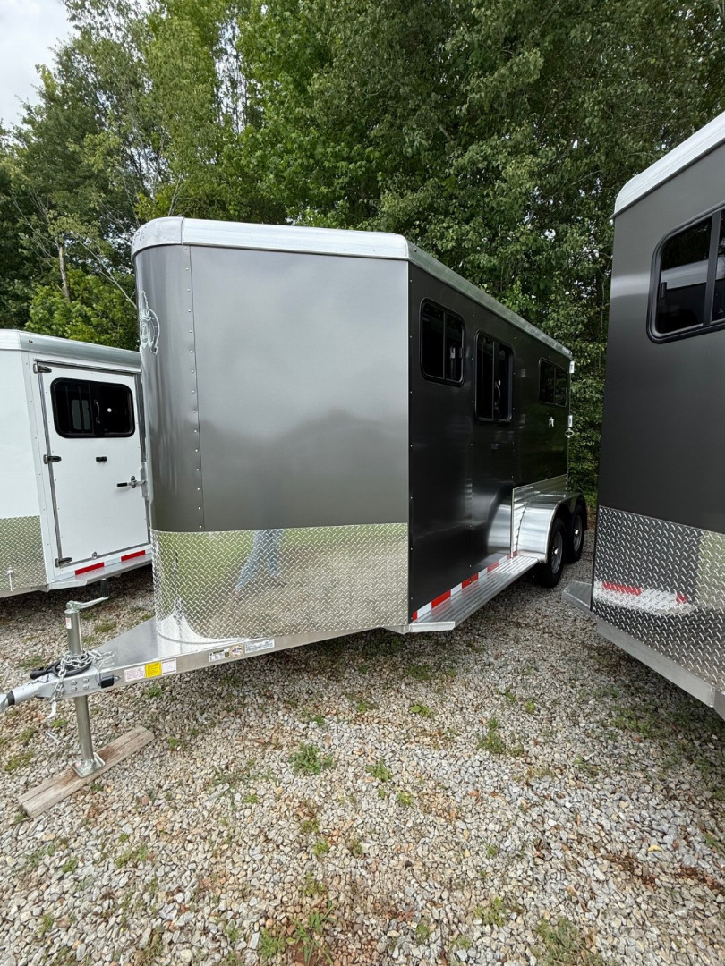 New 2026 Adam 2 Horse Straightload JuLite Manger Bumper Pull Horse ...