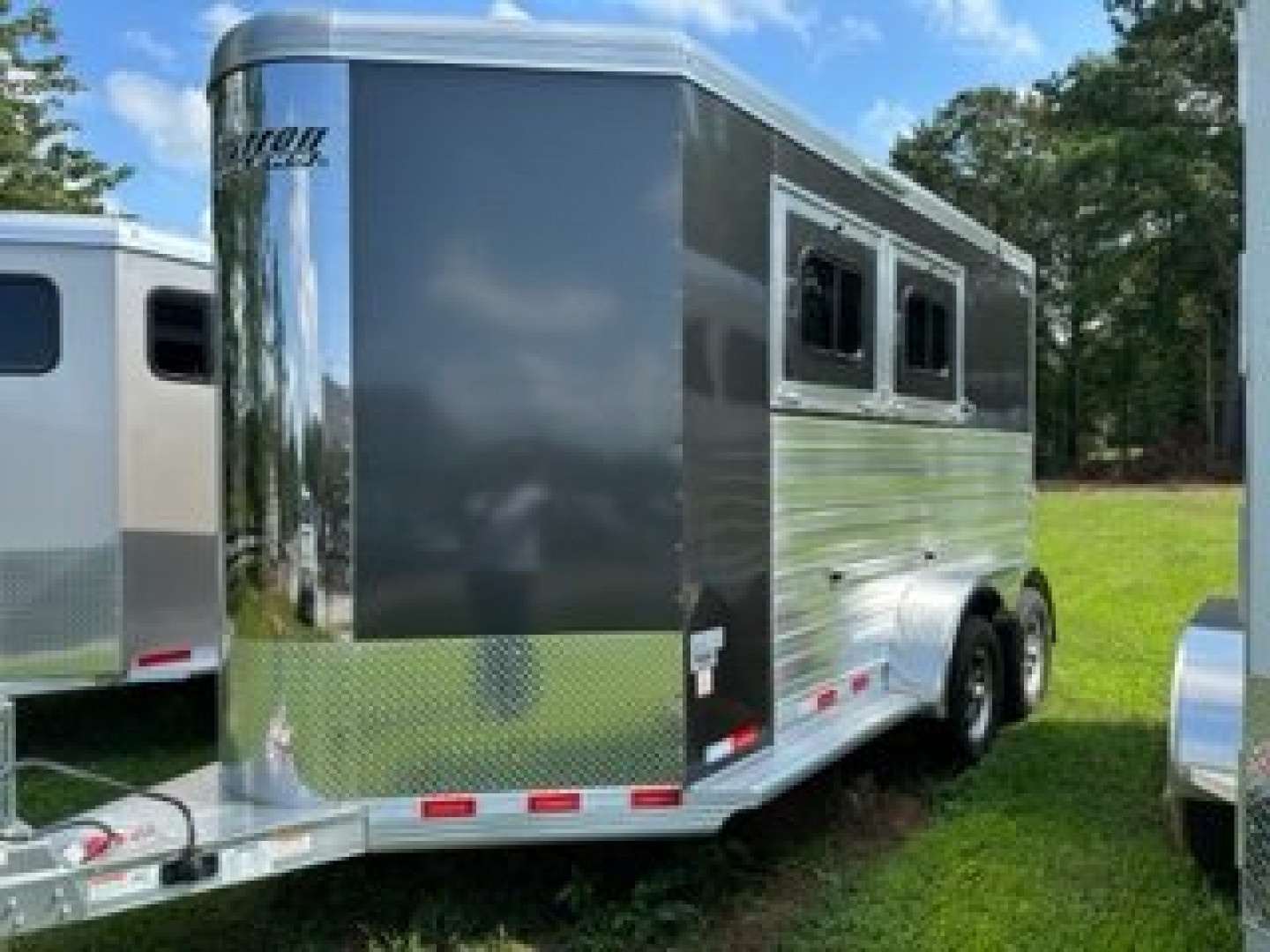 New 2026 CIMARRON TRAILERS Norstar 2 Horse Slant Load w/ Rear Tack for ...