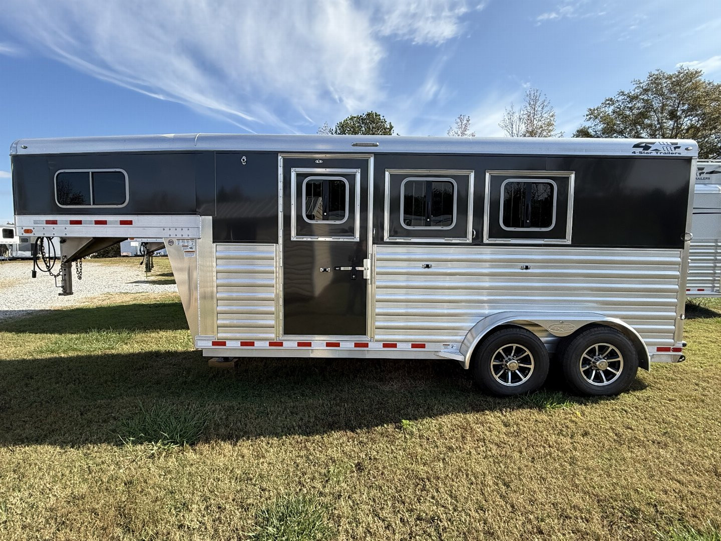 New 2026 4-Star Trailers 3 Horse Slant 7'6 tall Gooseneck Horse Trailer