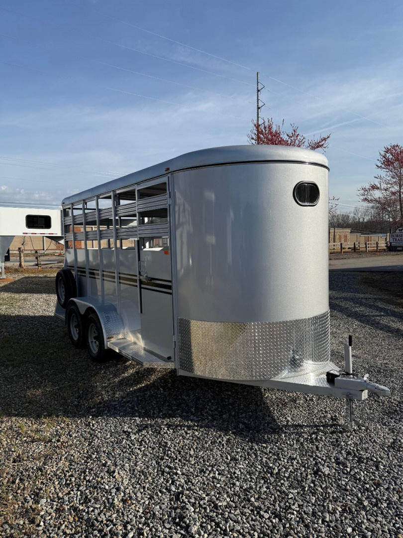 New 2025 Bee 16' Stock Bumper Pull Horse Trailer