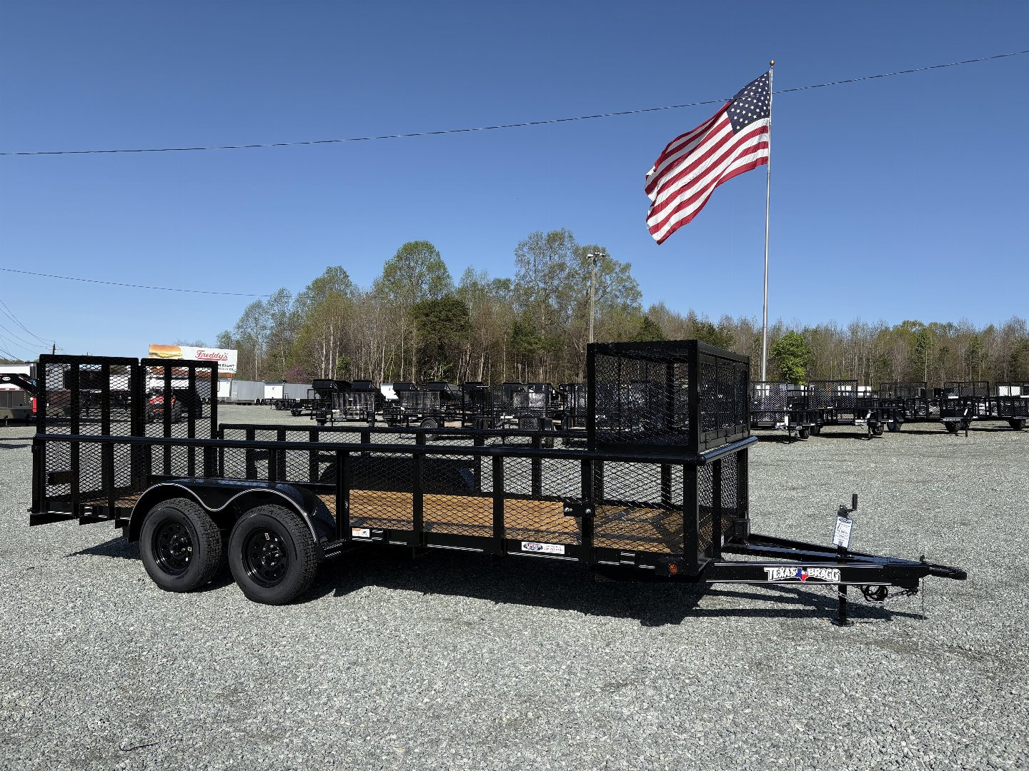 New 2025 Texas Bragg Trailers 18P 2ft Expanded Sides w/ Landscape Box Utility Trailer