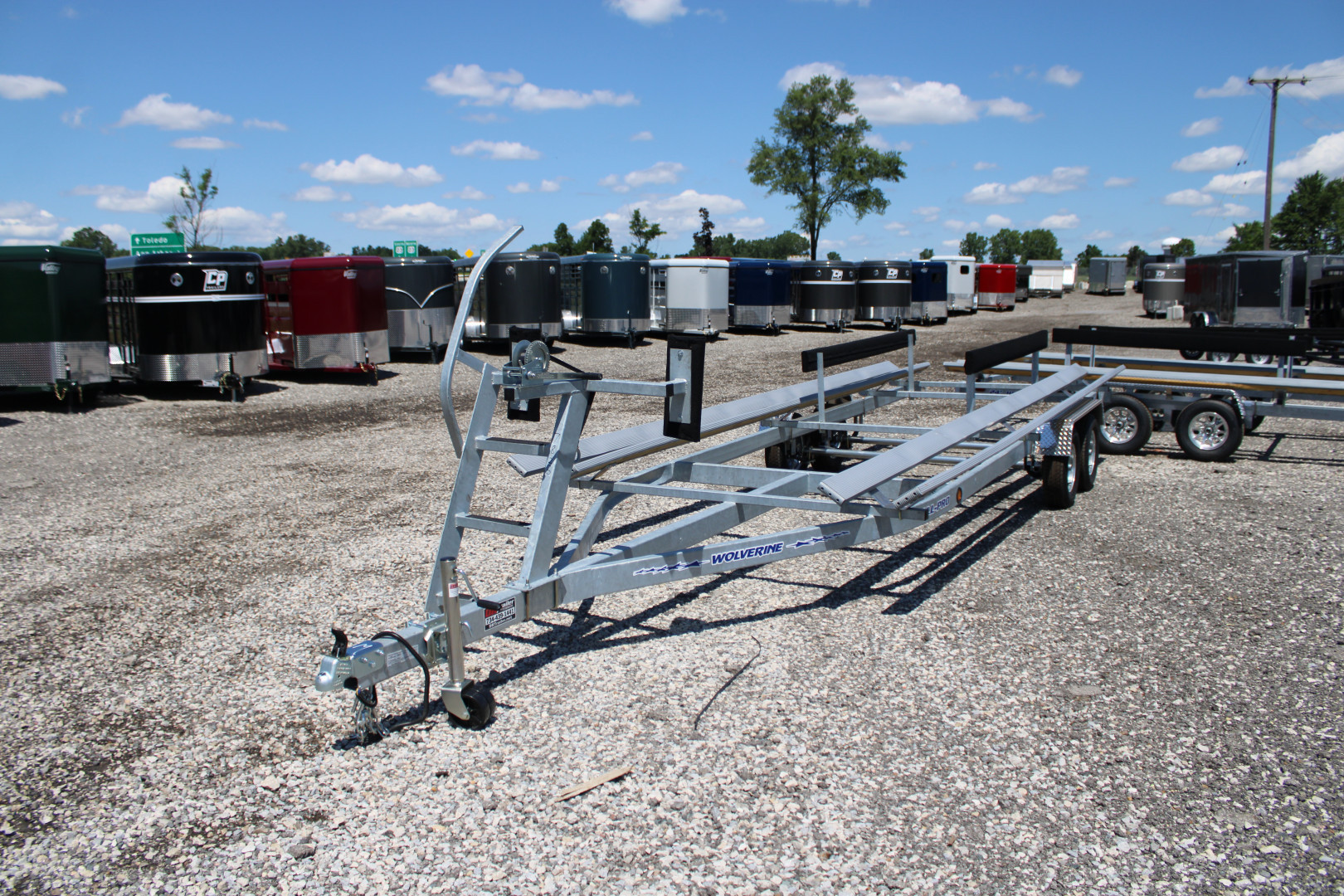 New 2026 Wolverine Trailers 24' TANDEM AXLE BUNK STYLE ALL PRO PONTOON TRAILER 48901 Boat Trailer