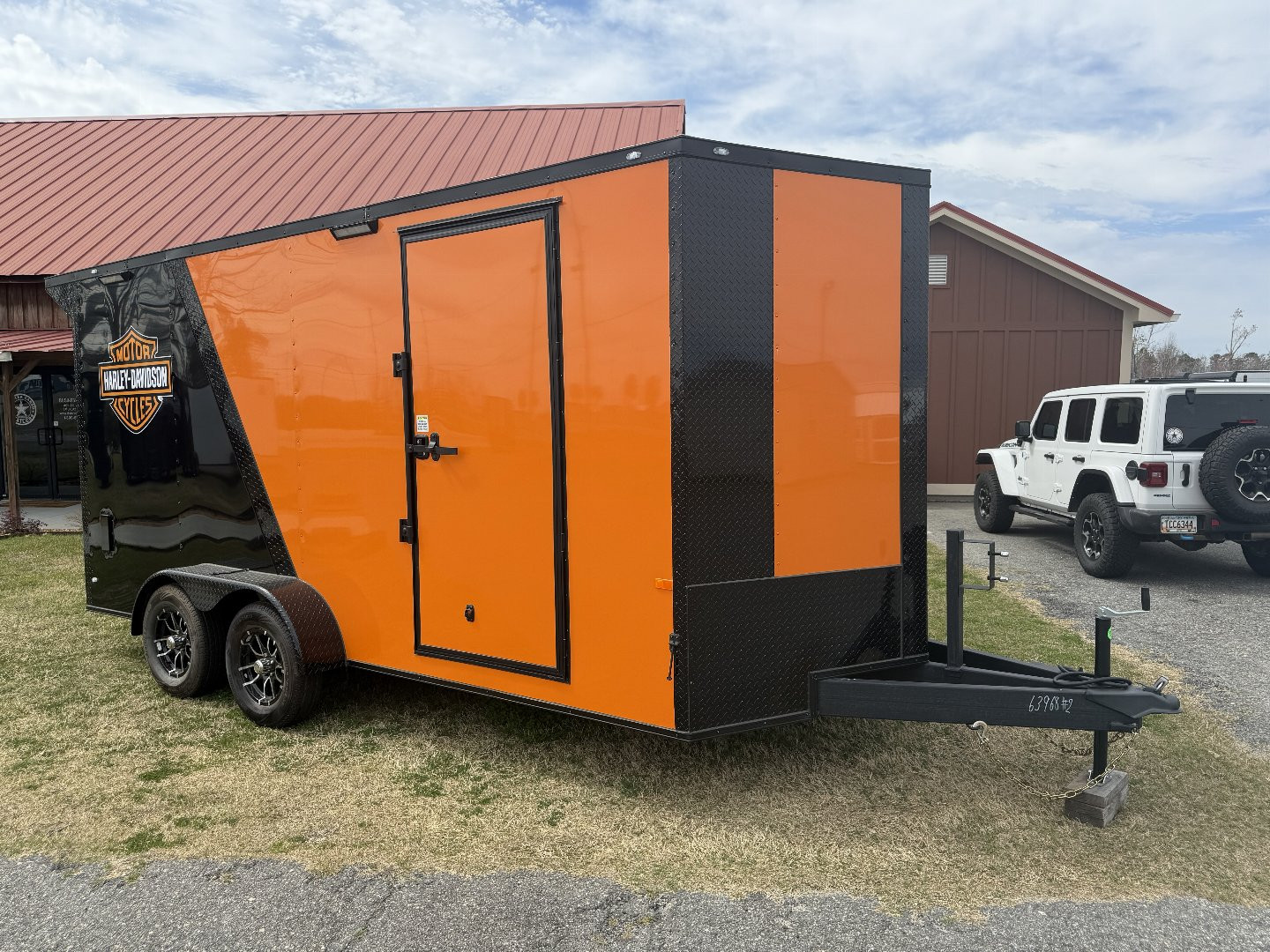 New 2025 Rock Solid Cargo 7x16 Motorcycle Trailer