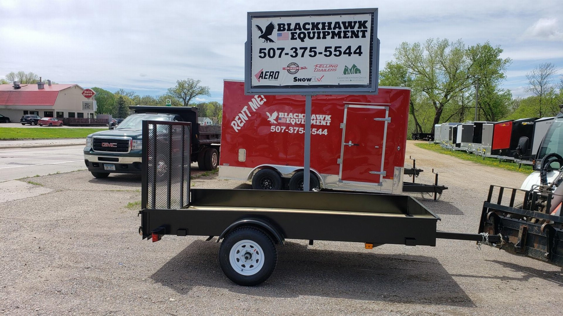 New 2025 Teske Manufacturing 5x10 SSR Wood Floor Utility Trailer for ...