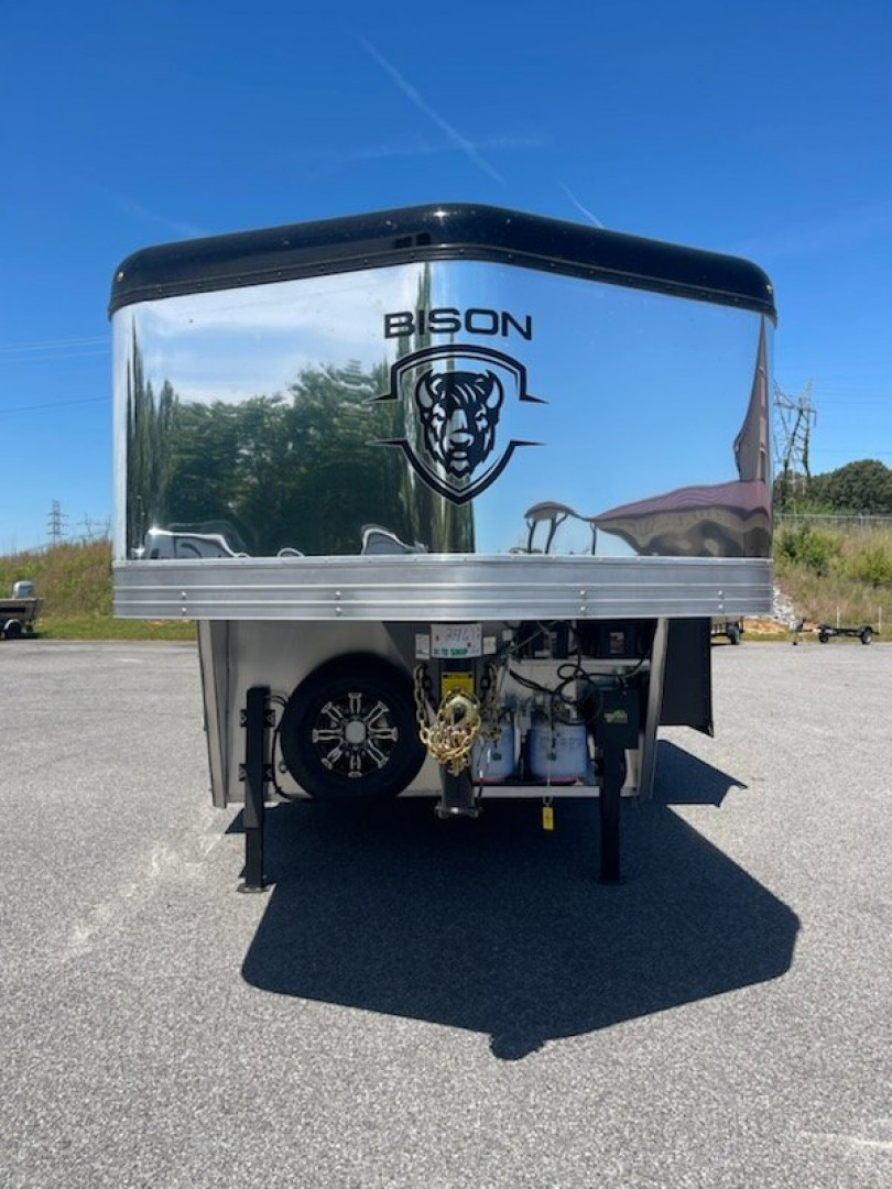 New 2025 Bison Trailers SV8313B.S.R. SLIDE-SIDE LD Horse Trailer