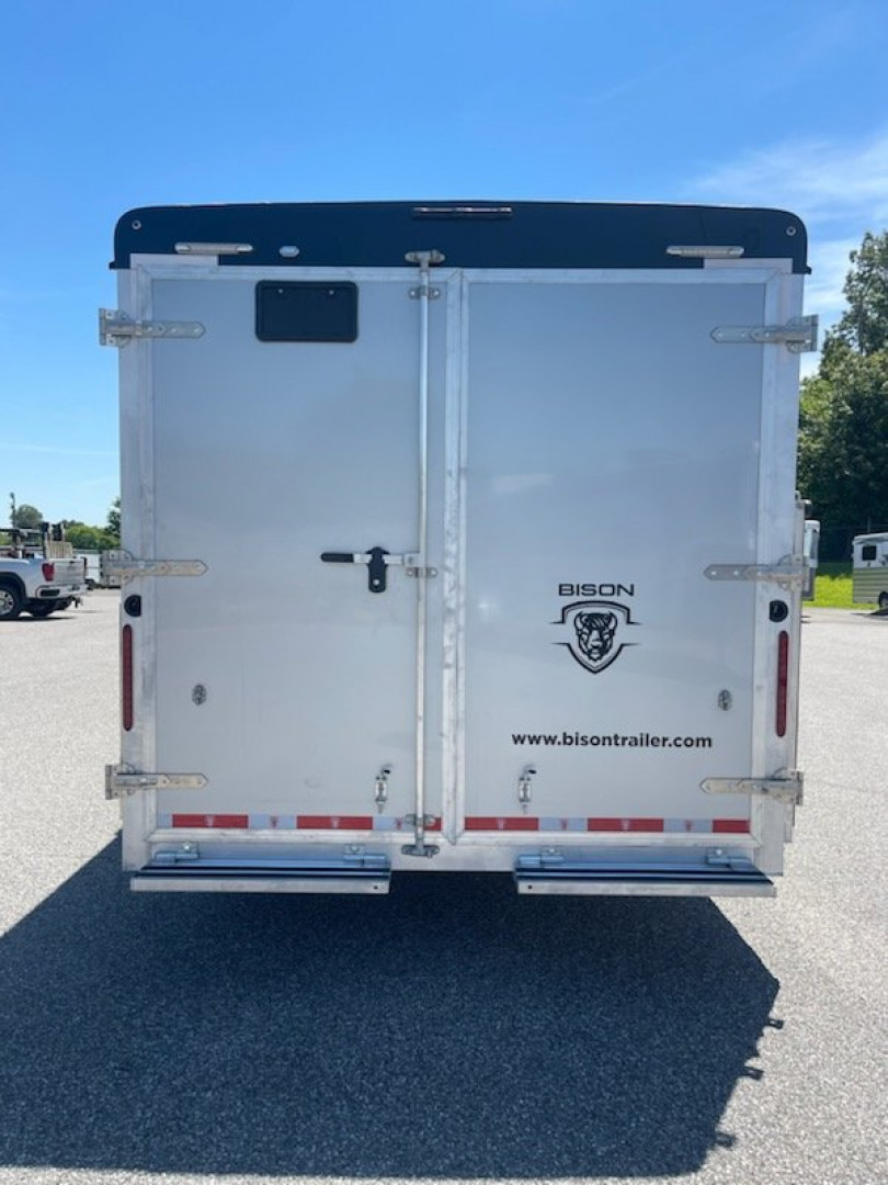 New 2025 Bison Trailers SV8313B.S.R. SLIDE-SIDE LD Horse Trailer