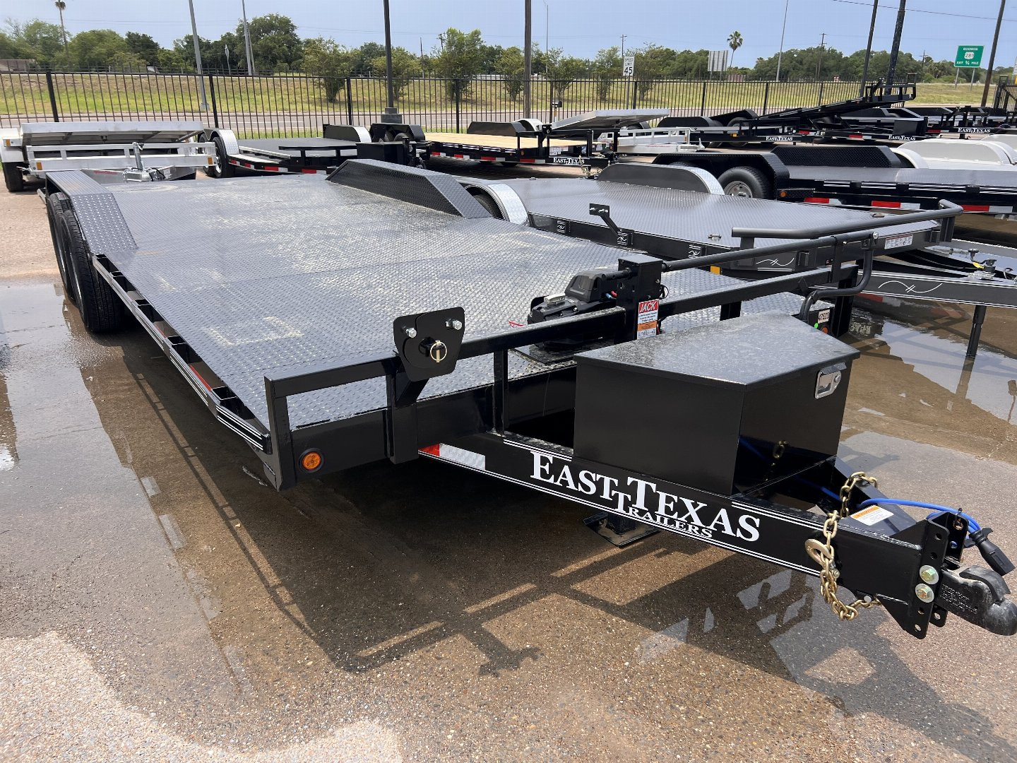 New 2026 East Texas Trailers 102x22ft Heavy Duty Car Hauler w/Winch