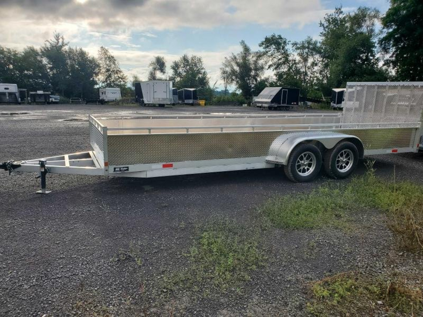 New 2025 Enbeck All Aluminum 7'x20' Landscape Trailer Utility Trailer