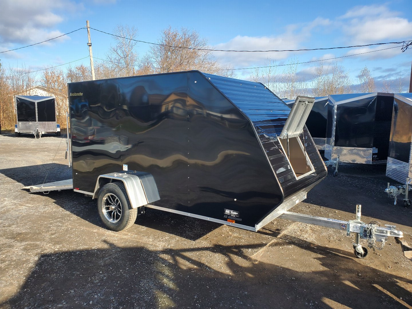 New 2025 Lightning Avalanche Single 5.5' x 11' Snowmobile Trailer for ...
