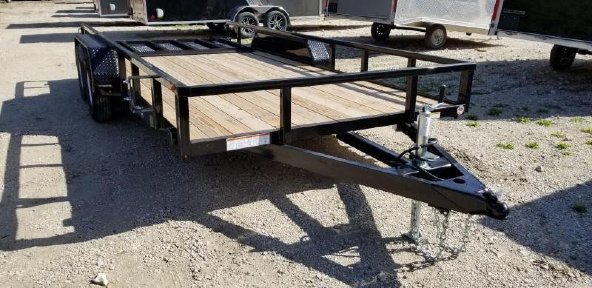 New 2025 Sure-Trac 7x16 Tube Top Utility Trailer w/Ramp Gate 7k