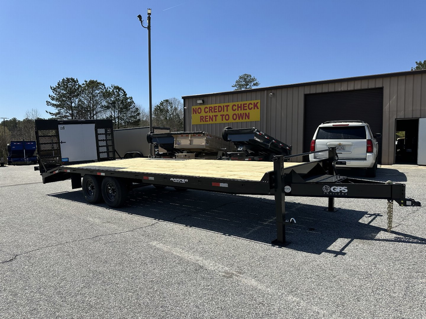 New 2025 GPS 24' DECKOVER EQUIPMENT HAULER 14K WITH 16K SPRING LOADED ...