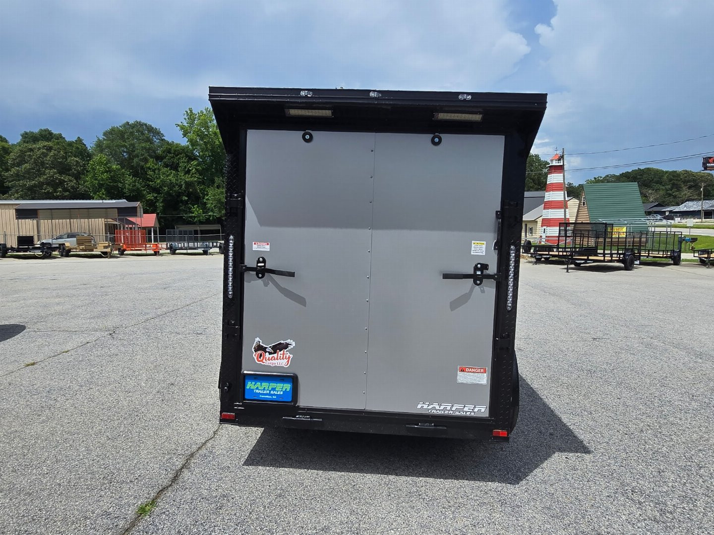 New 2025 QUALITY CARGO 6X12 TANDEM AXLE ENCLOSED TRAILER WITH REAR ...