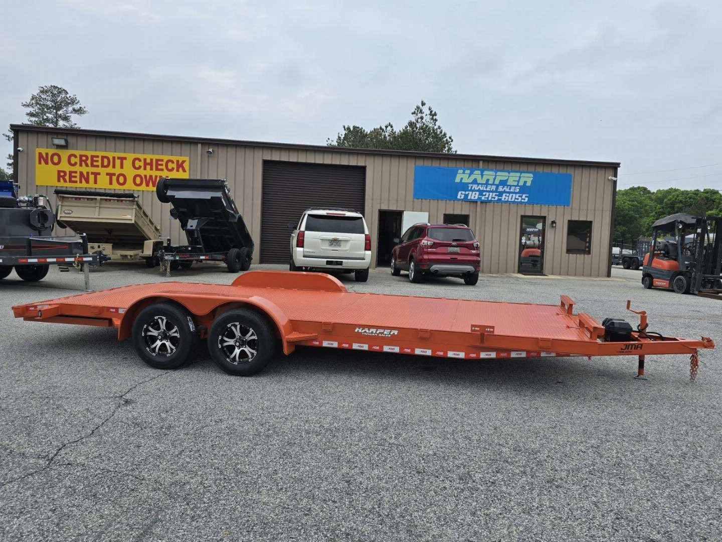 New 2025 82X20 DELUXE 7K STEEL FLOOR CAR HAULER WITH MAG WHEELS for ...