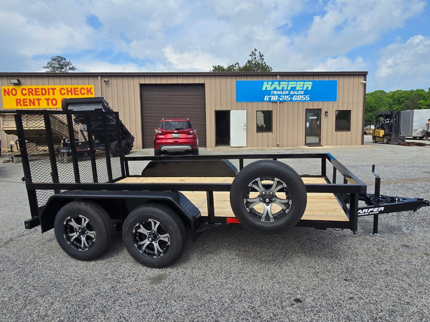 New 2025 GPS 7X12 TANDEM AXLE UTILITY TRAILER WITH SET BACK JACK WITH ...