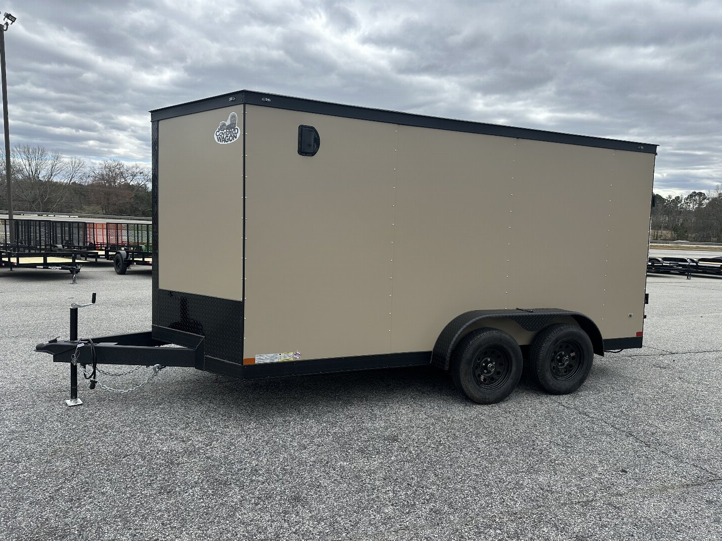 New 2025 COVERED WAGON 7x14 TANDEM AXLE ENCLOSED TRAILER WITH POLYCORE ...