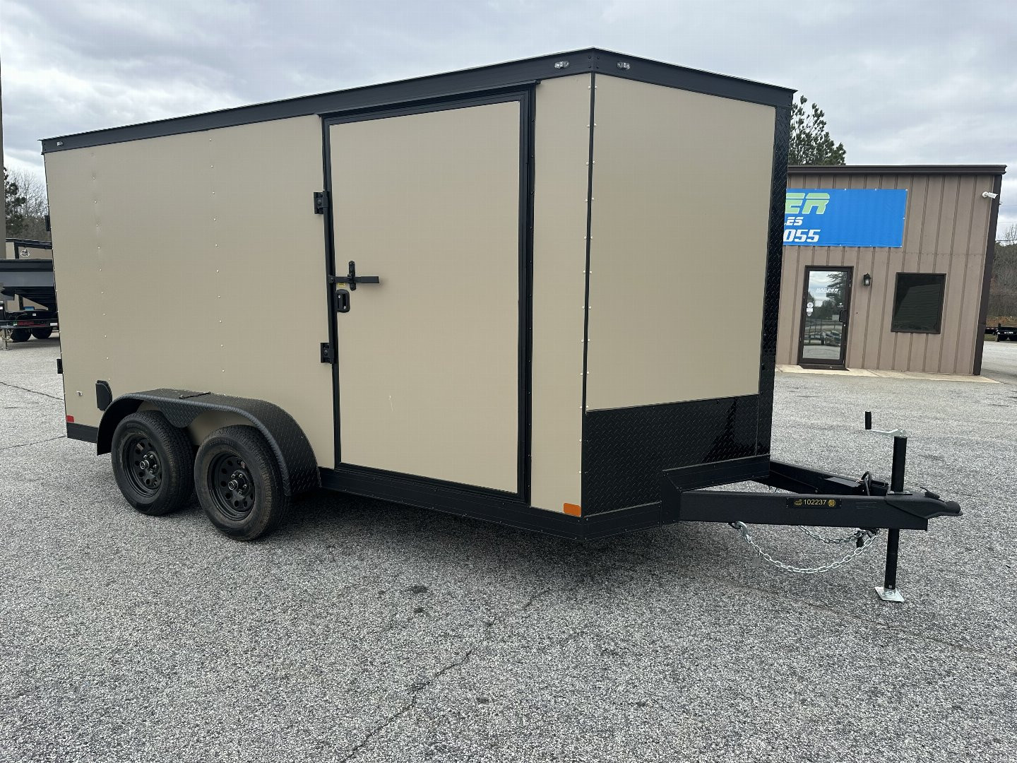 New 2025 COVERED WAGON 7x14 TANDEM AXLE ENCLOSED TRAILER WITH POLYCORE ...