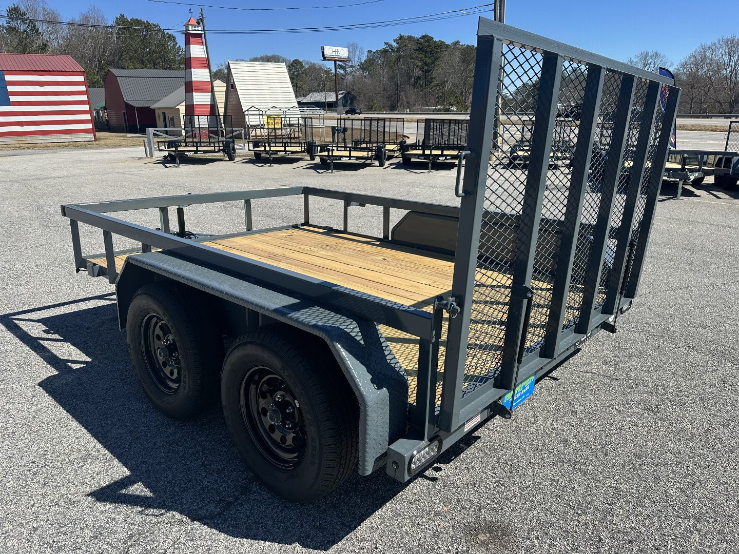 New 2025 GPS 7X10 TANDEM AXLE UTILITY TRAILER WITH SET BACK JACK for ...