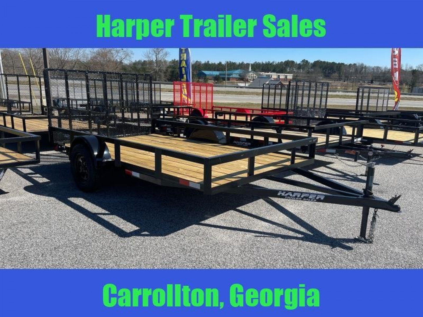 New 2025 7X12 SINGLE AXLE UTILITY TRAILER