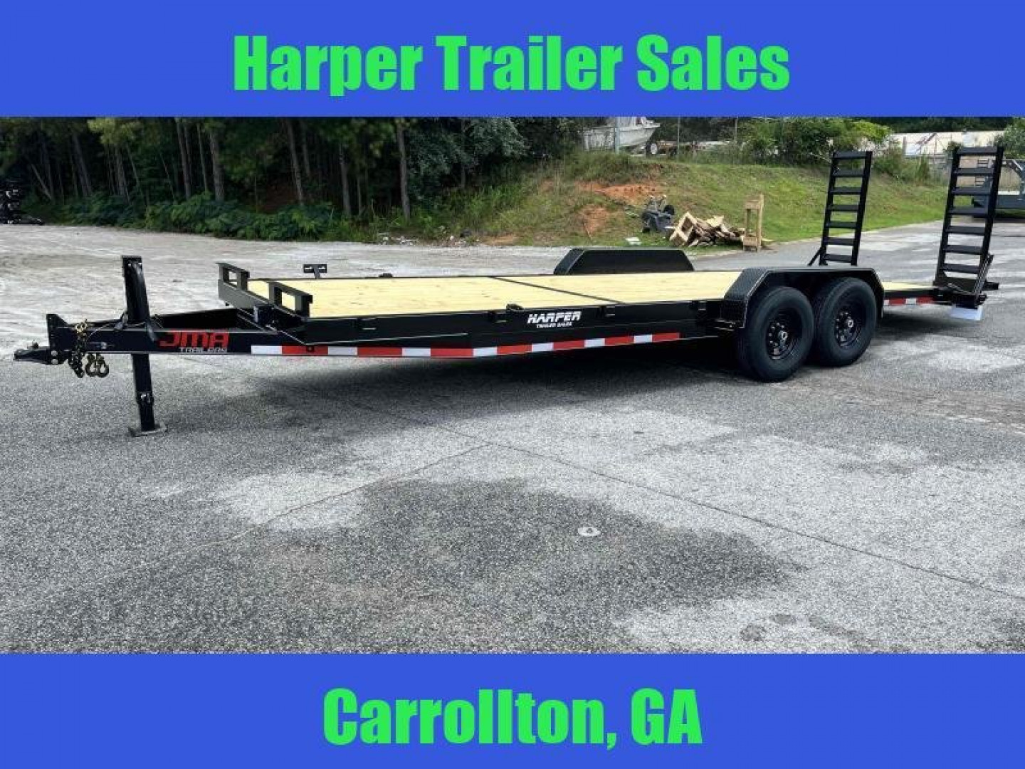 New 2025 82X24 14K EQUIPMENT HAULER WITH MESH CHAIN BOX AND RUB RAIL
