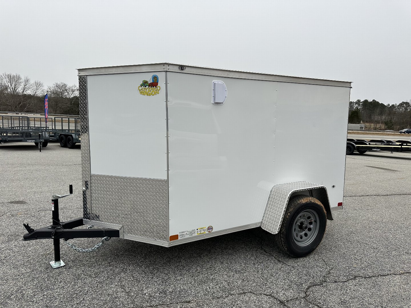 New 2025 COVERED WAGON 5X8 SINGLE AXLE ENCLOSED TRAILER