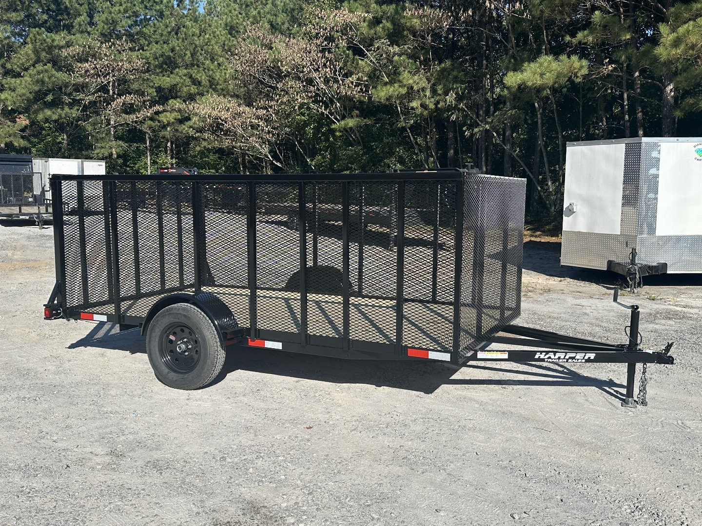 New 2025 CUSTOM 6.5X12 SINGLE AXLE UTILITY TRAILER WITH 4' MESH WALLS