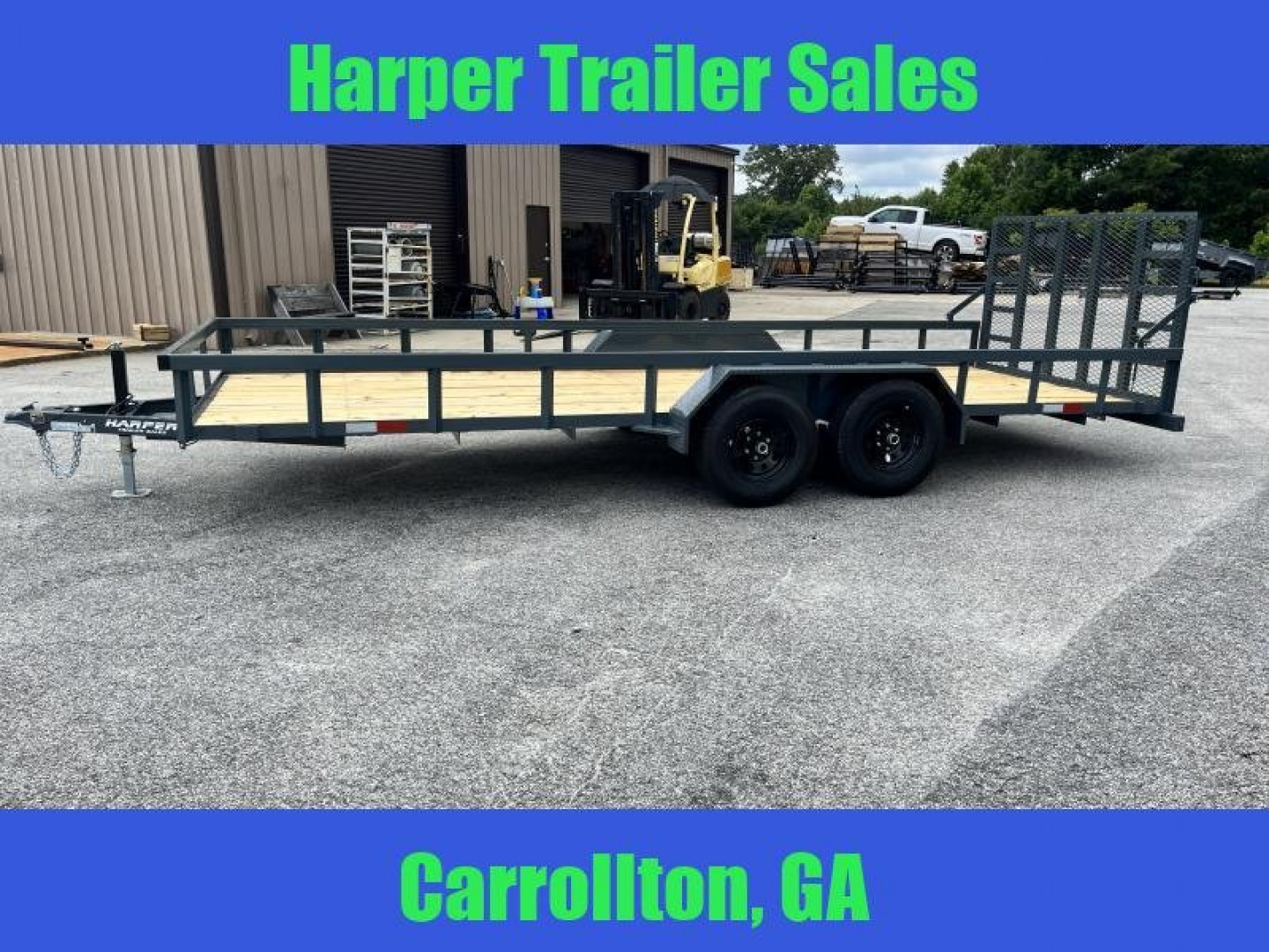 New 2025 10K GPS 7X20 TANDEM AXLE UTILITY TRAILER WITH HD GATE for sale ...