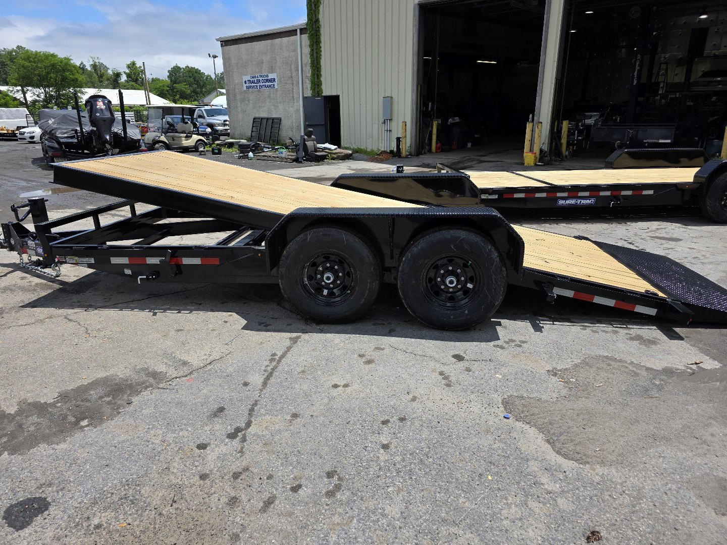 New 2025 Sure-Trac 7X18 14K TILT Equipment Trailer