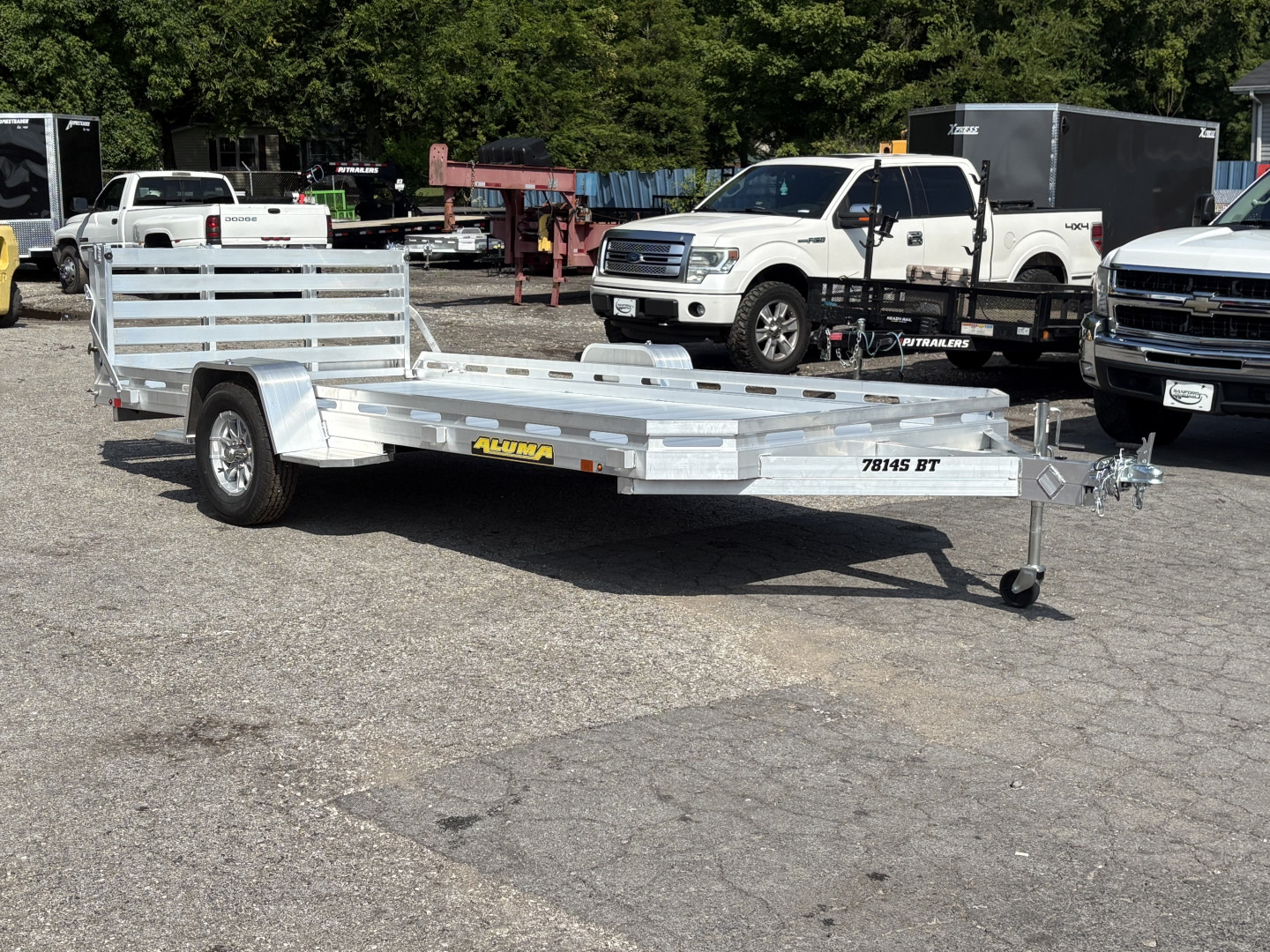 New 2026 ALUMA 7814S-BT 78" x 14' Aluminum Utility Trailer
