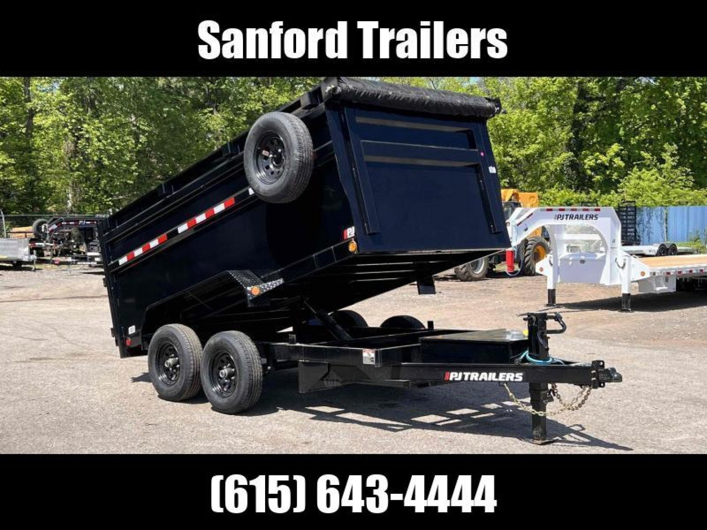 New 2024 PJ TRAILERS 12' X 72" Tandem Axle (D3) 10K GVWR Dump Trailer