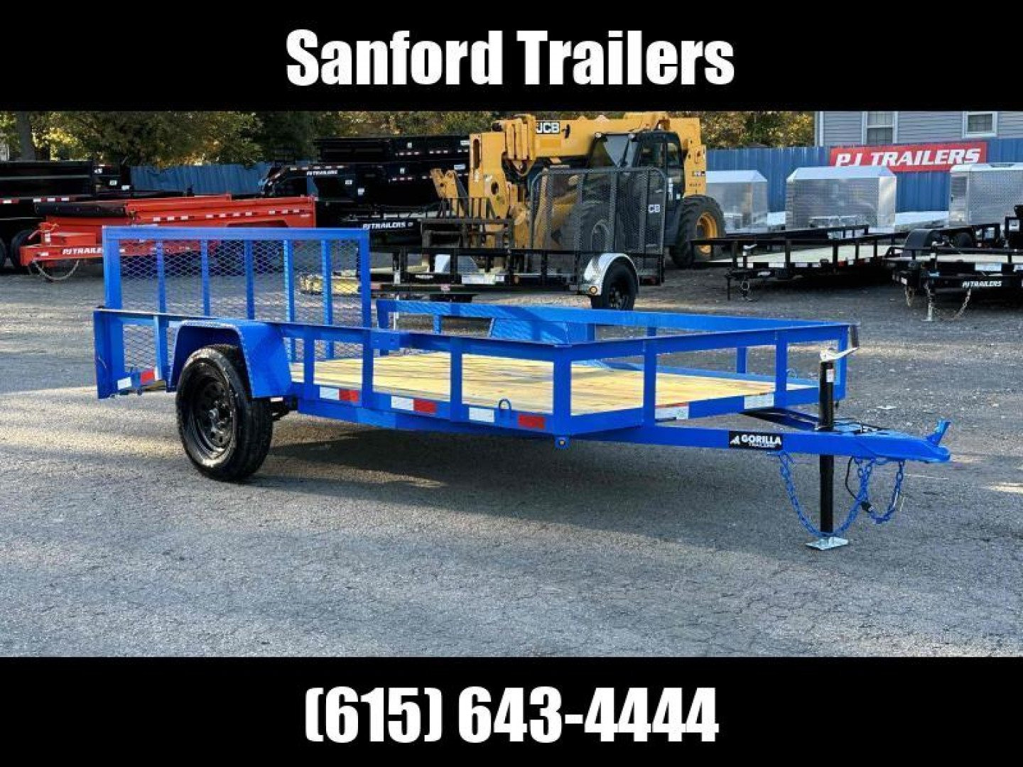 New 2024 GORILLA TRAILERS 6'4" x 12' Single Axle Utility Trailer for ...
