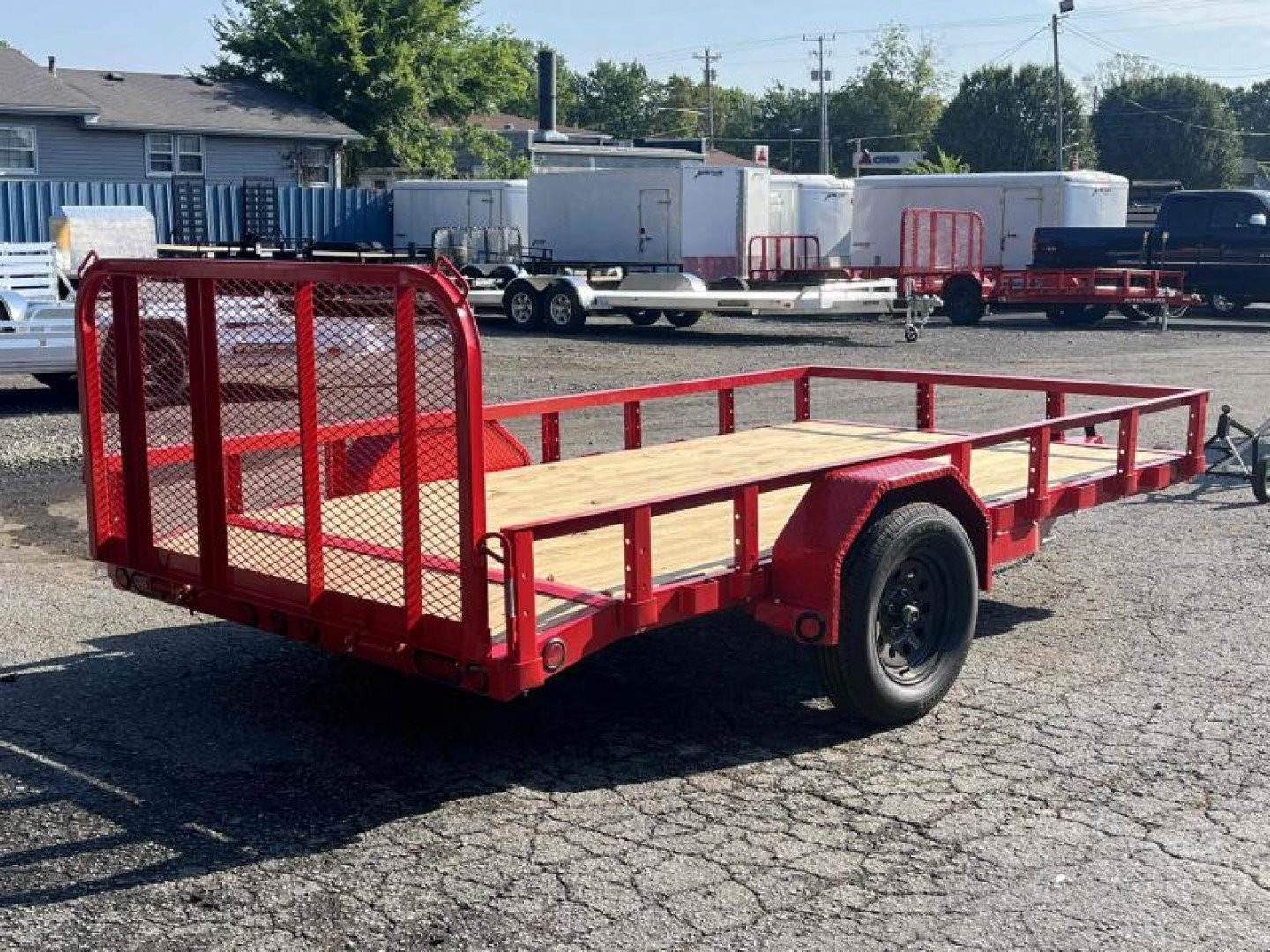 New 2023 PJ TRAILERS 77" x 12' Single Axle Channel Utility (U7) Utility ...