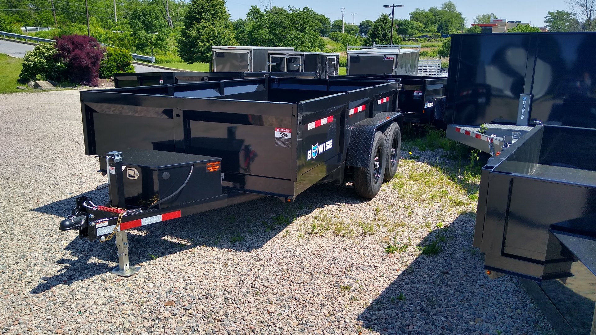 New 2026 BWISE DT712LP-LE-12 Dump Trailer