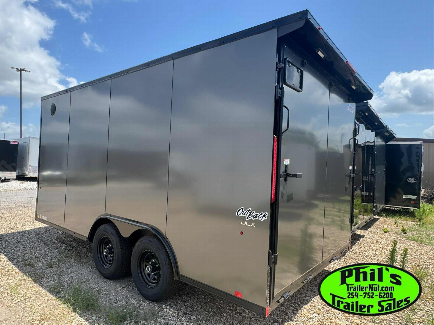 New Pace American 8.5X16 REAR WING SCREWLESS EXTERIOR BLACKOUT Cargo ...