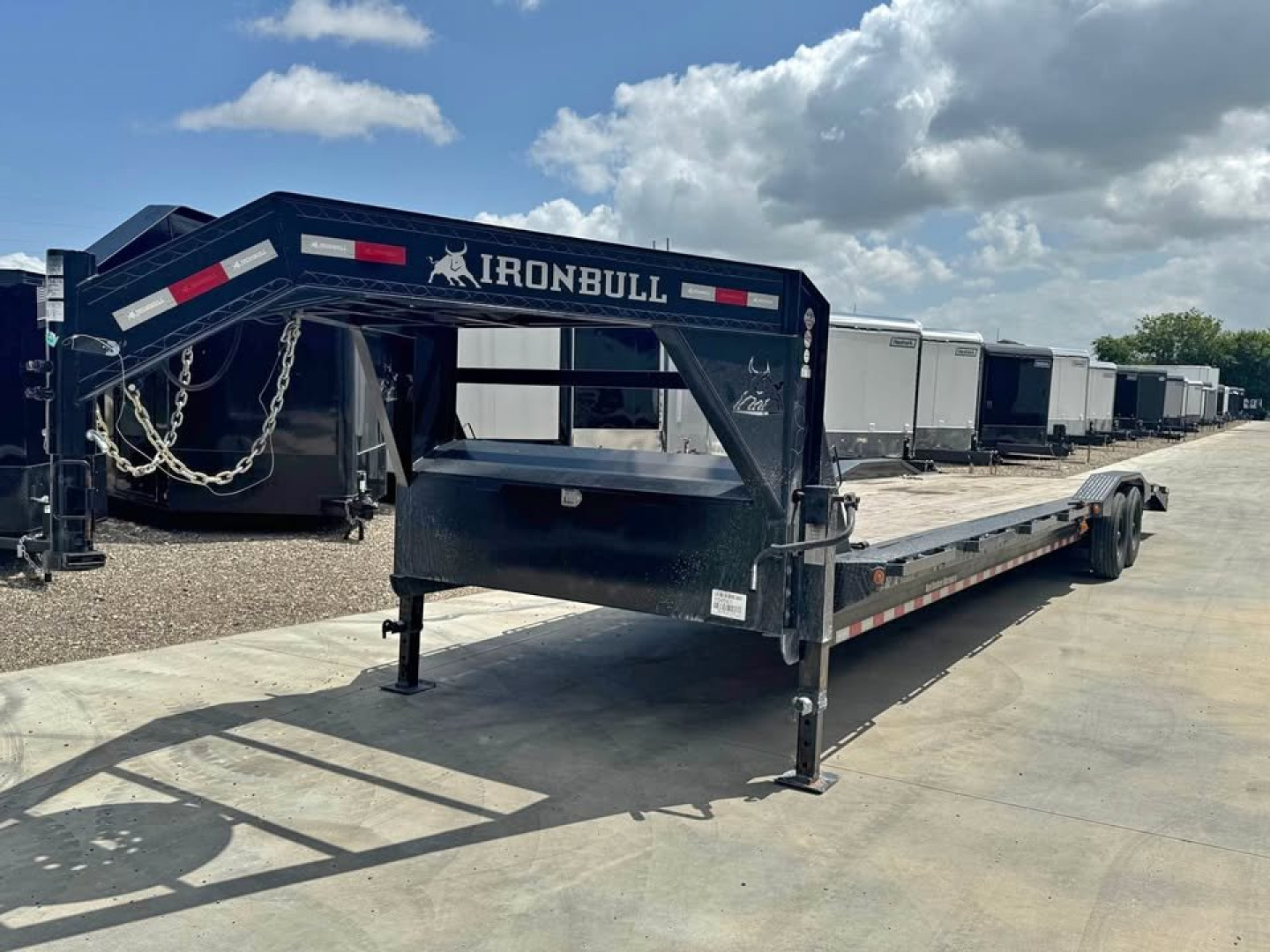 Used 2023 Iron Bull 102X34 GOOSENECK DRIVE OVER FENDERS Equipment Trailer