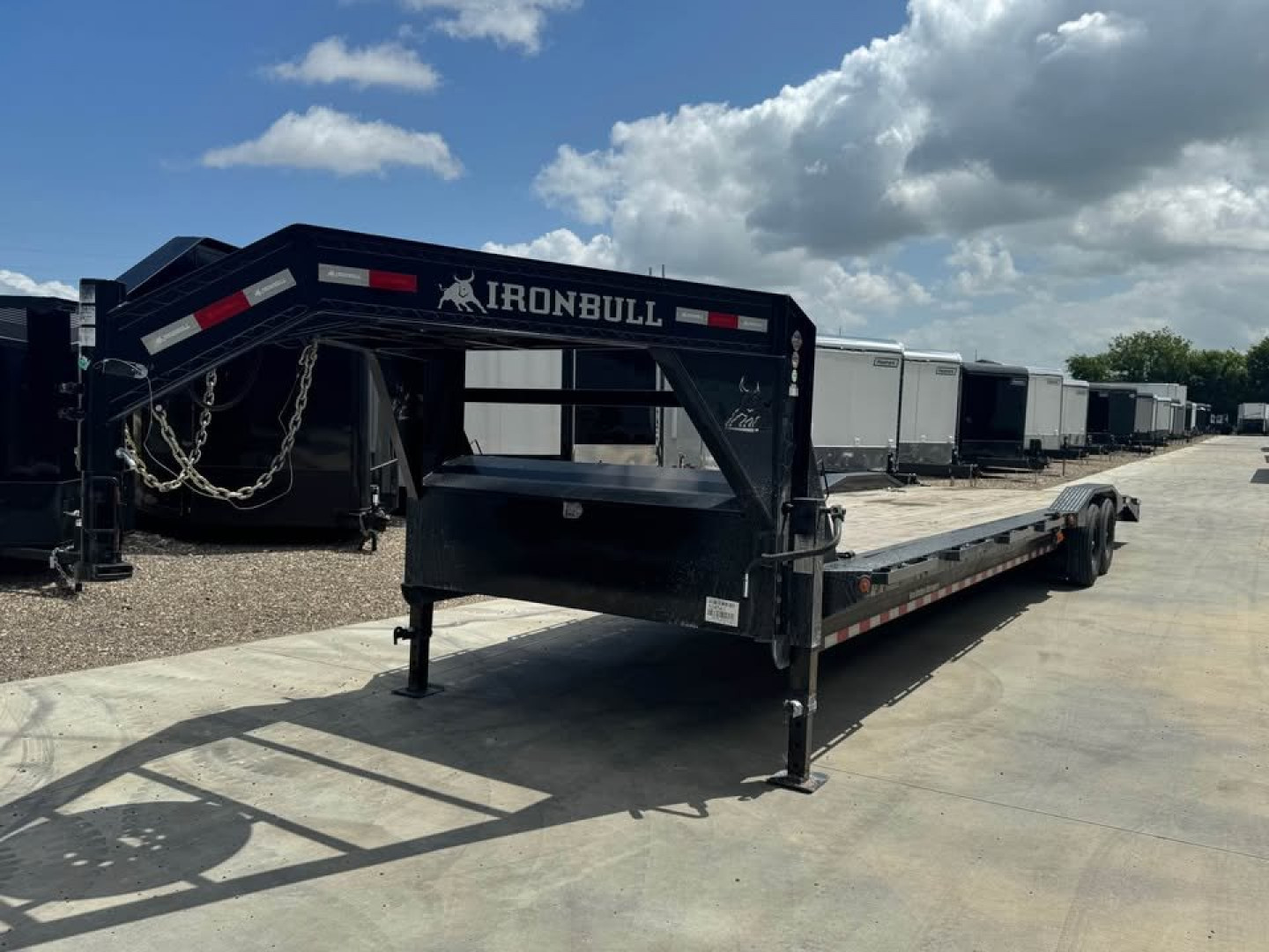 Used 2023 Iron Bull 102X34 GOOSENECK DRIVE OVER FENDERS Equipment Trailer