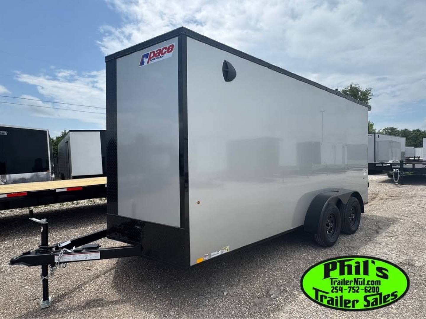New Pace American 7X16 Cargo / Enclosed Trailer .080 SCREWLESS EXTERIOR ...