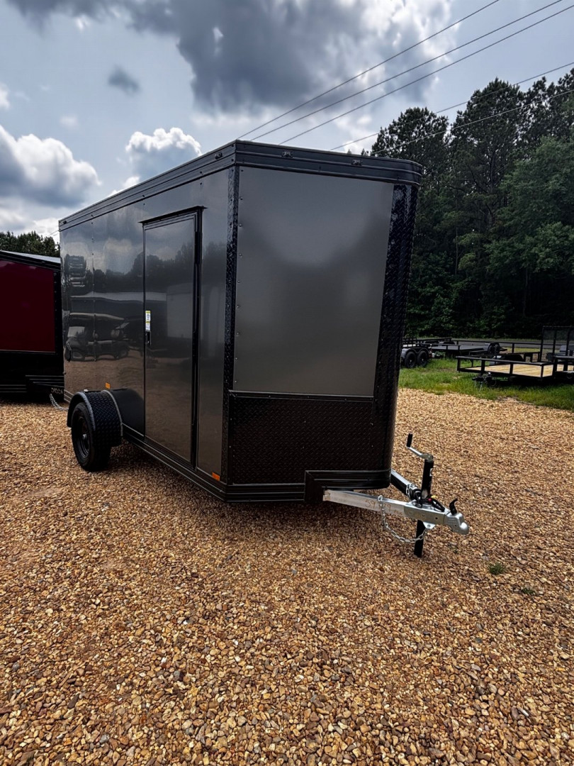 New 2025 6X12 SINGLE AXLE -ALL ALUMINUM FRAME ENCLOSED CARGO TRAILER-81 ...