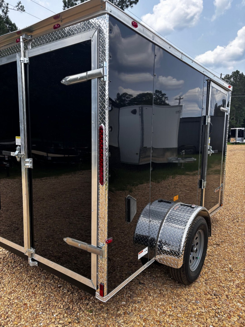 New 2025 6X10 ENCLOSED CARGO -.080 POLYCORE EXTERIOR-DOUBLE REAR (BARN ...