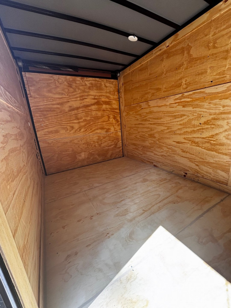 New 2025 7X12 TANDEM AXLE ENCLOSED -7' INTERIOR-WING ON REAR-16 ...